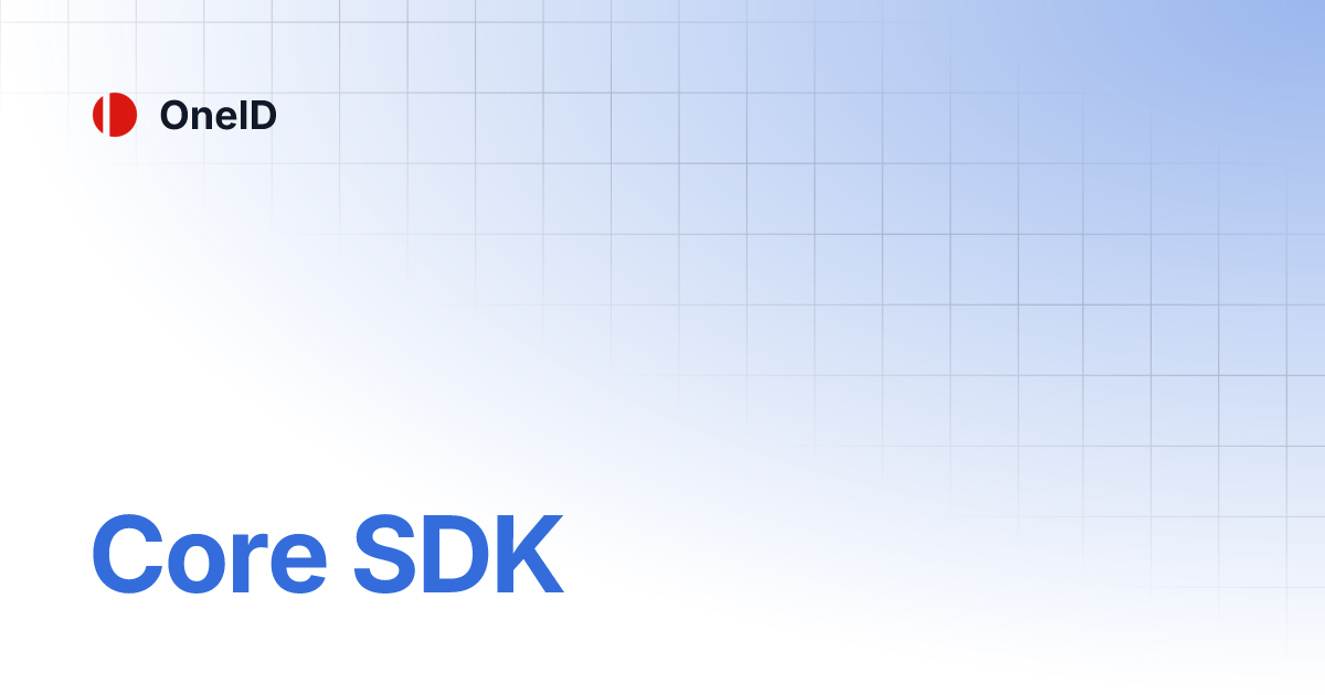 Core SDK | OneID